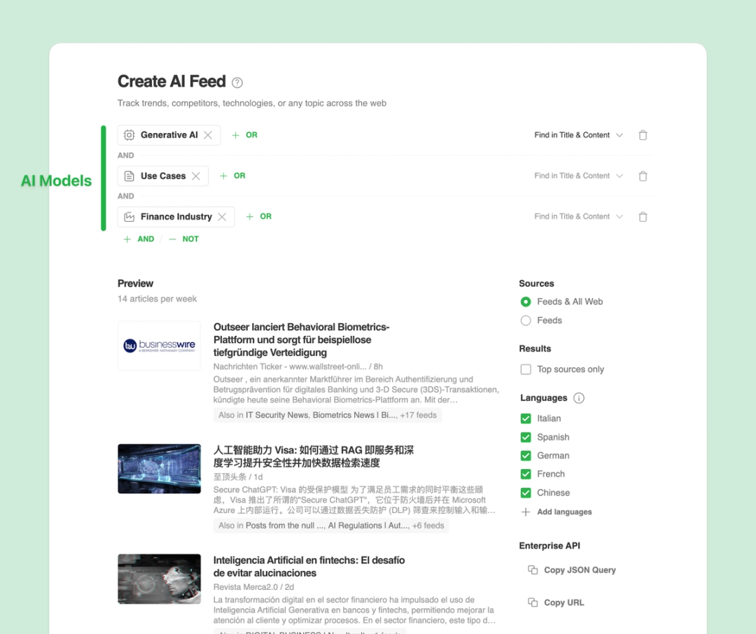 Unlock market intelligence insights in any language | Feedly